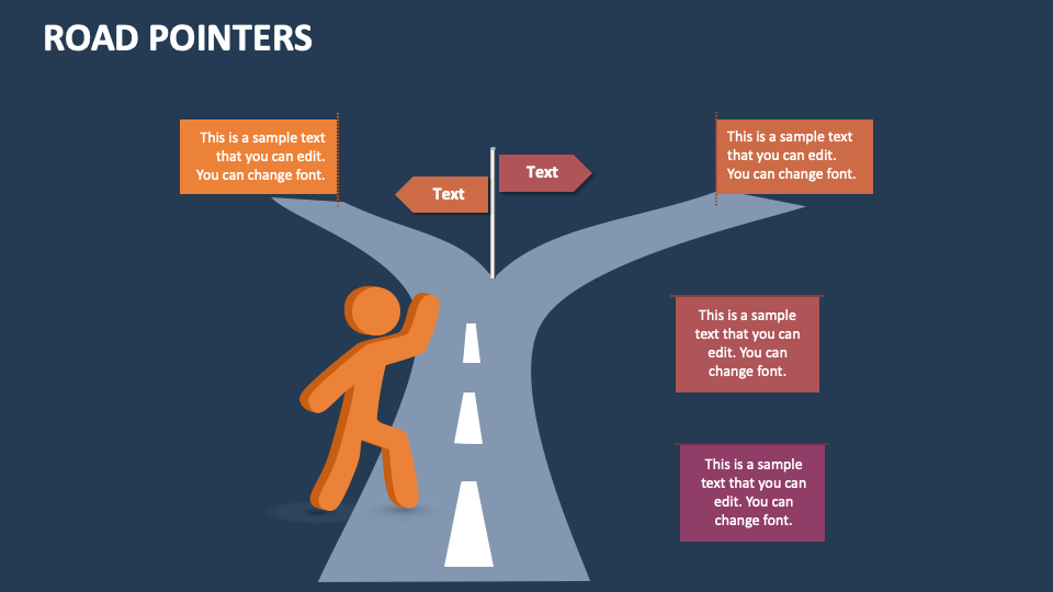 Road Pointers Template for PowerPoint and Google Slides - PPT Slides