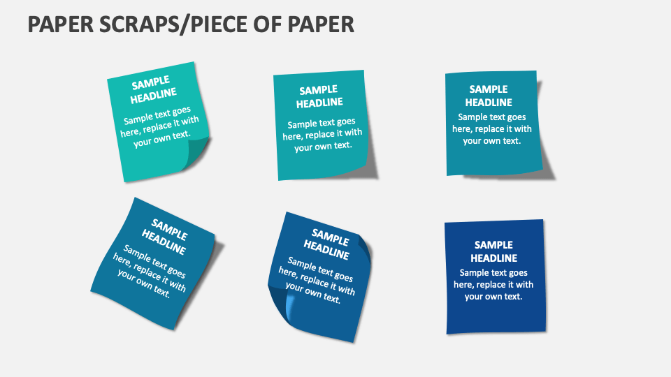 Paper Scraps/Piece of Paper Template for PowerPoint and Google Slides ...