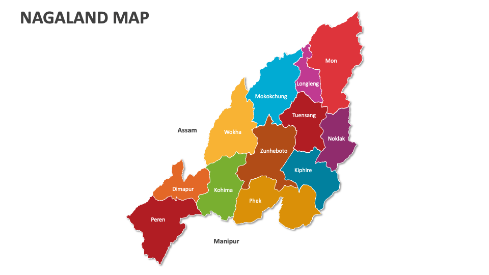 Nagaland Map for Google Slides and PowerPoint - PPT Slides