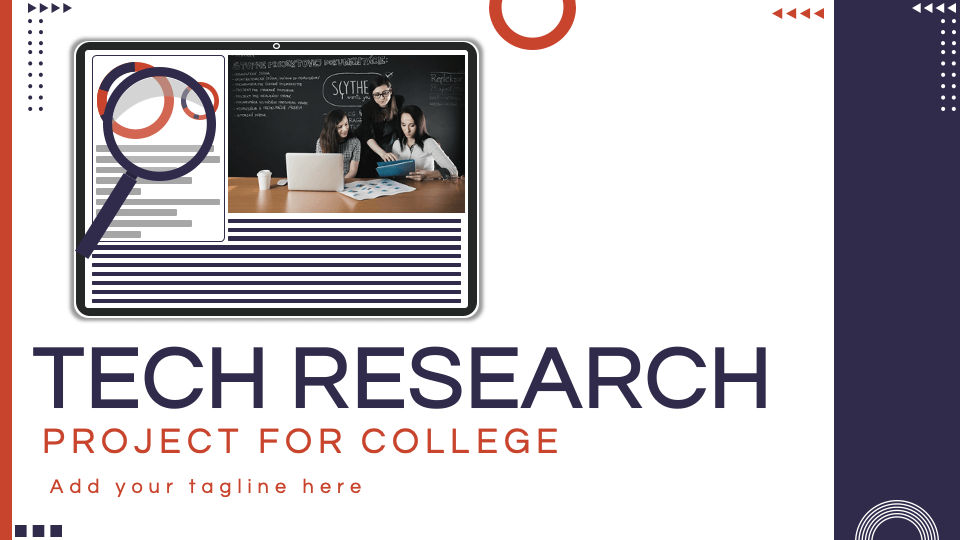 Free - Tech Research Project for College Template for Google Slides and ...