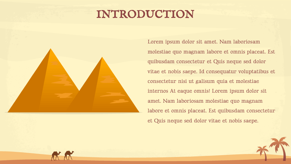Free Egyptian Pyramids Presentation for Google Slides and PowerPoint