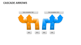 Cascade Arrows for PowerPoint and Google Slides - PPT Slides