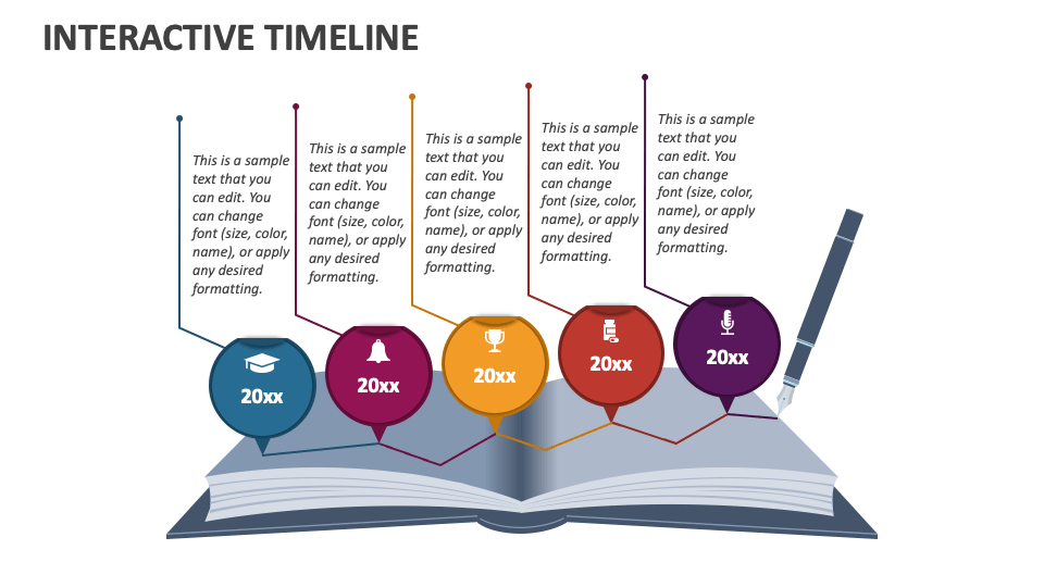 Interactive Timeline PowerPoint and Google Slides Template - PPT Slides