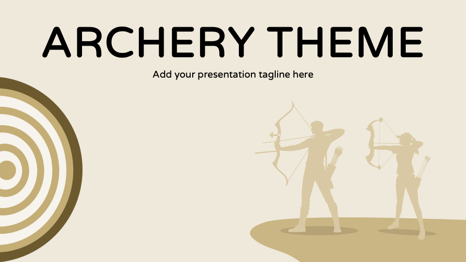 Free Archery Presentation Theme for Google Slides and PowerPoint