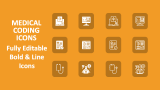 Medical Coding Icons for Google Slides and PowerPoint