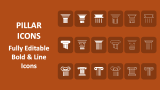 Pillar Icons for Google Slides and PowerPoint