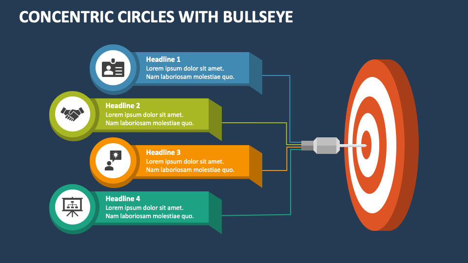 Concentric Circles with Bullseye Template for Google Slides and ...