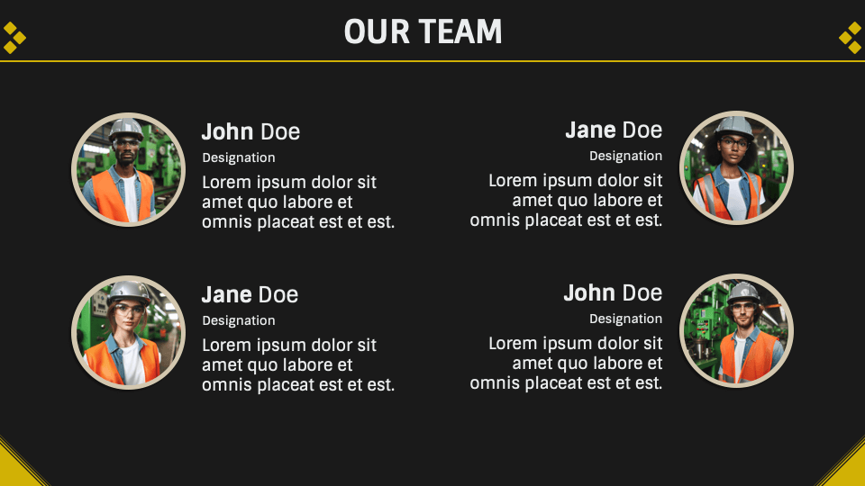 Free Industrial Presentation Theme for Google Slides and PowerPoint