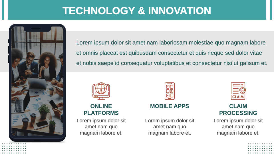 Insurance Company Pitch Deck for Google Slides and PowerPoint - PPT Slides