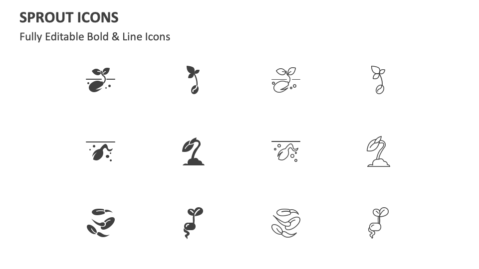 Sprout Icons for Google Slides and PowerPoint