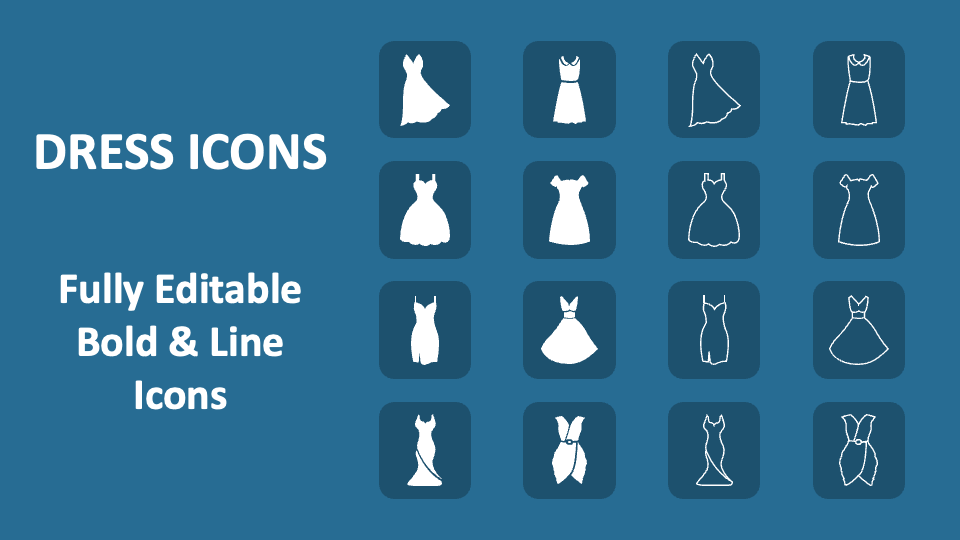 Dress Icons for PowerPoint and Google Slides - PPT Slides