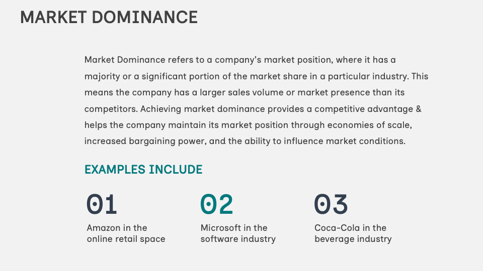 Market Dominance Template for Google Slides and PowerPoint - PPT Slides