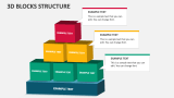 3D Blocks Structure Template for PowerPoint and Google Slides - PPT Slides