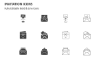 Invitation Icons for Google Slides and PowerPoint