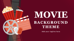 Free Movie Background Theme for Google Slides and PowerPoint