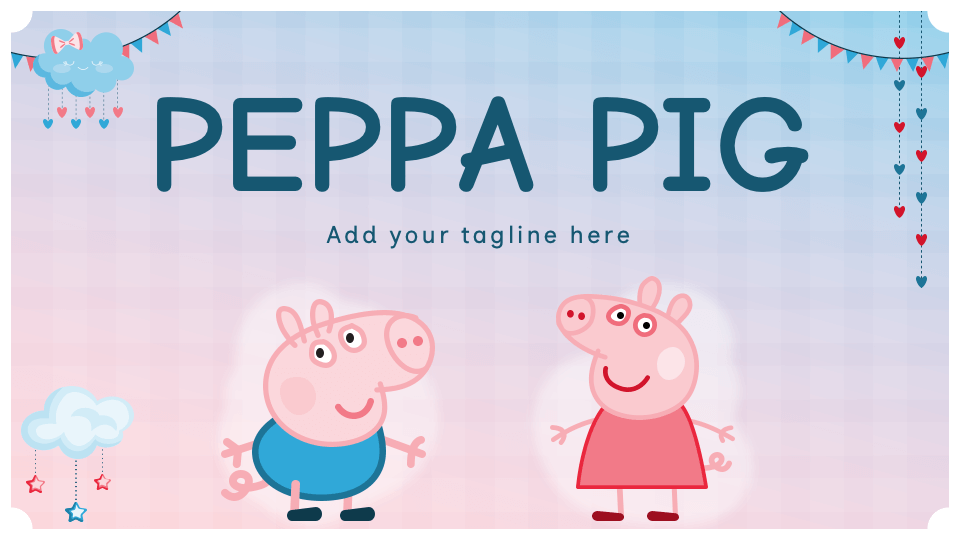 Free Peppa Pig Template for Google Slides and PowerPoint - PPT Slides
