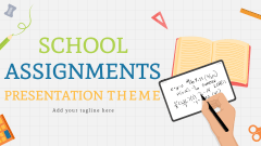 Free School Assignments Presentation Theme for Google Slides and PowerPoint