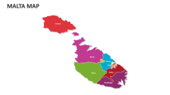 Malta Map for Google Slides and PowerPoint - PPT Slides