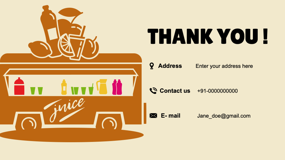 Juice Shop Presentation Theme for PowerPoint and Google Slides - PPT Slides