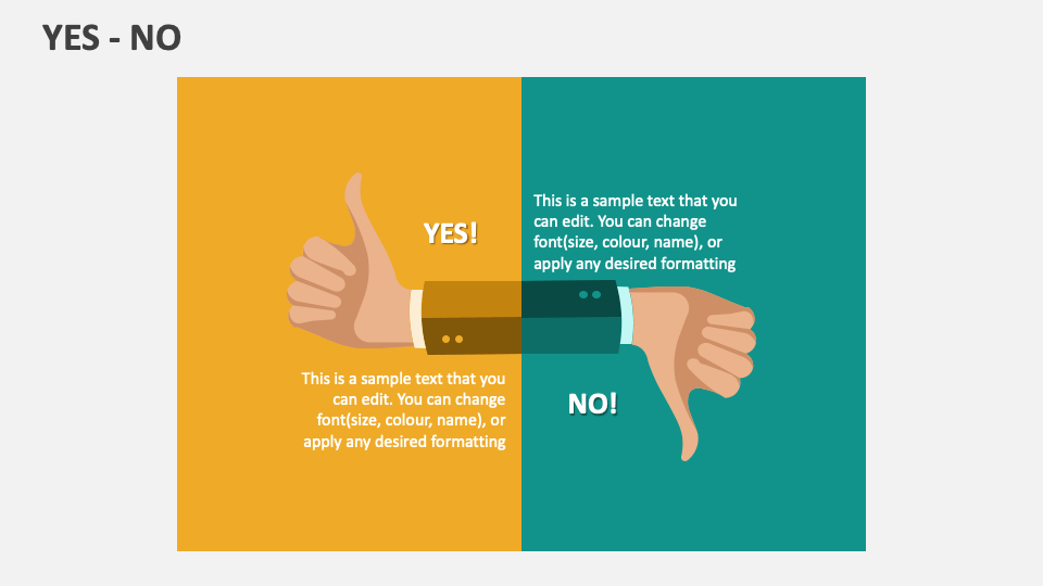 Yes or No PowerPoint and Google Slides Template - PPT Slides