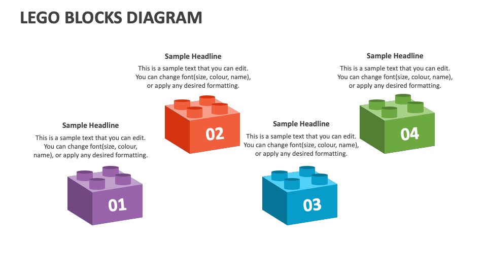 Lego Blocks Diagram Template for PowerPoint and Google Slides - PPT Slides