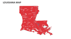 Louisiana Map for Google Slides and PowerPoint - PPT Slides