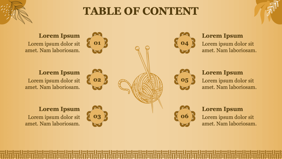 Weave Pattern Presentation Theme for PowerPoint and Google Slides - PPT ...