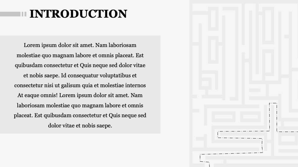 Free Maze Presentation Theme for Google Slides and PowerPoint