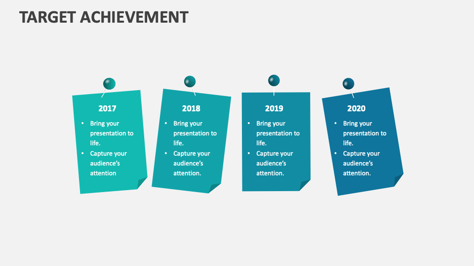 Target Achievement Template for PowerPoint and Google Slides - PPT Slides