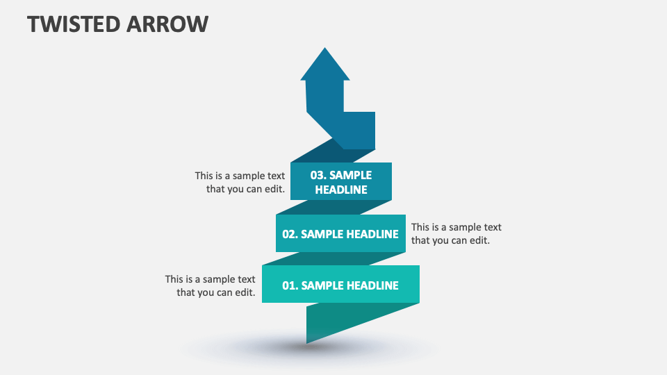 Twisted Arrow PowerPoint and Google Slides Template - PPT Slides