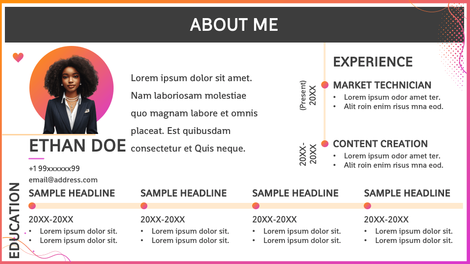Digital Marketing Portfolio Template for Google Slides and PowerPoint ...