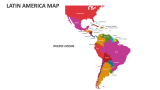 Latin America Map for Google Slides and PowerPoint - PPT Slides