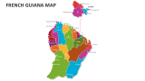 French Guiana Map for Google Slides and PowerPoint - PPT Slides