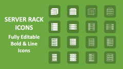 Server Rack Icons for Google Slides and PowerPoint