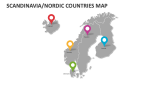 Scandinavia/Nordic Countries Map for Google Slides and PowerPoint - PPT ...