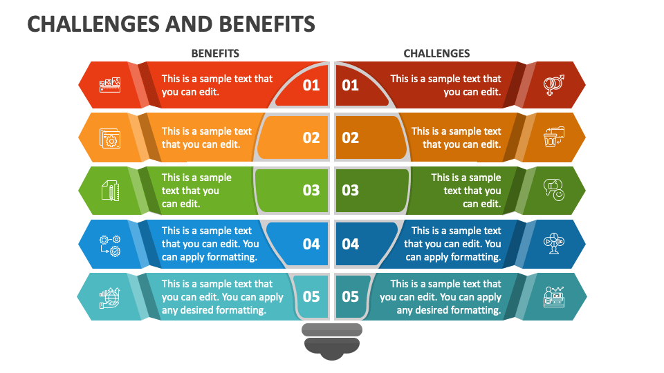 Challenges and Benefits PowerPoint and Google Slides Template - PPT Slides Challenges and Benefits PowerPoint and Google Slides Template - PPT Slides