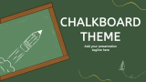 Free Chalkboard Theme for Google Slides and PowerPoint