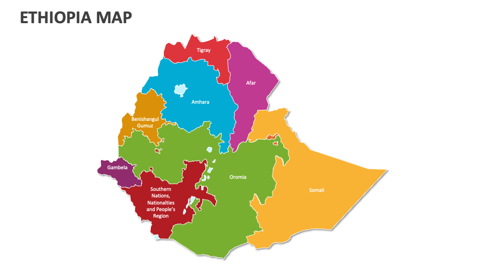 Ethiopia map for Google Slides and PowerPoint - PPT Slides