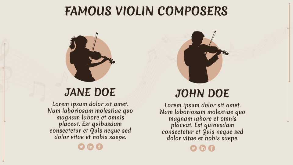 Free Violin Theme for Google Slides and PowerPoint