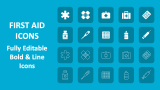 First Aid Icons for Google Slides and PowerPoint