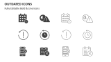 Outdated Icons for PowerPoint and Google Slides - PPT Slides