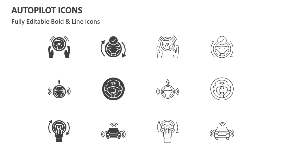Autopilot Icons for PowerPoint and Google Slides - PPT Slides