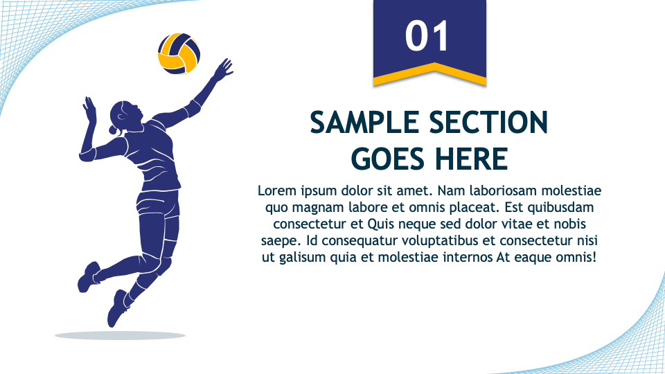 Free Volleyball Presentation Theme for Google Slides and PowerPoint