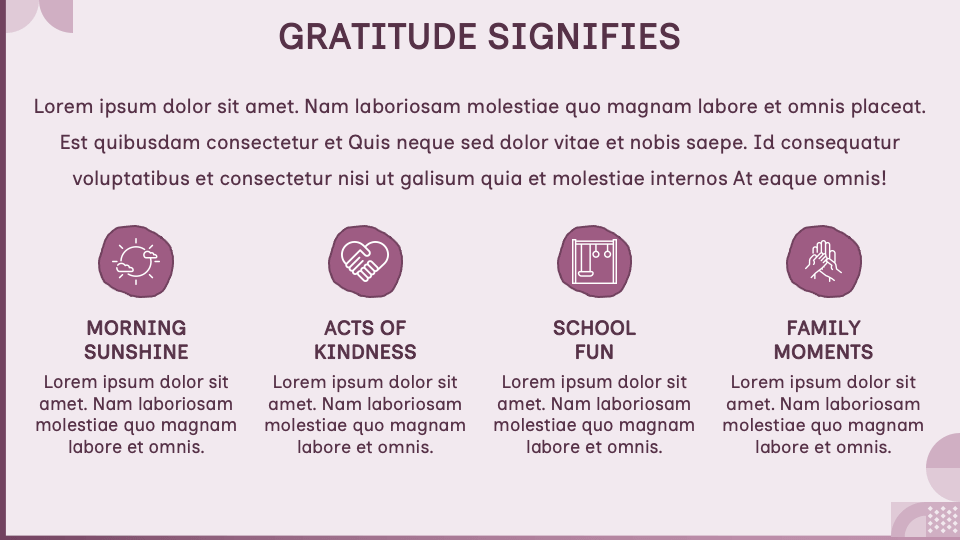 Free - Gratitude Lesson Presentation for Elementary Template for Google ...