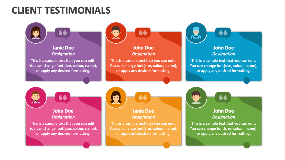 Client Testimonials PowerPoint and Google Slides Template - PPT Slides