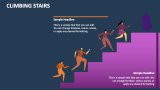 Climbing Stairs PowerPoint and Google Slides Template - PPT Slides