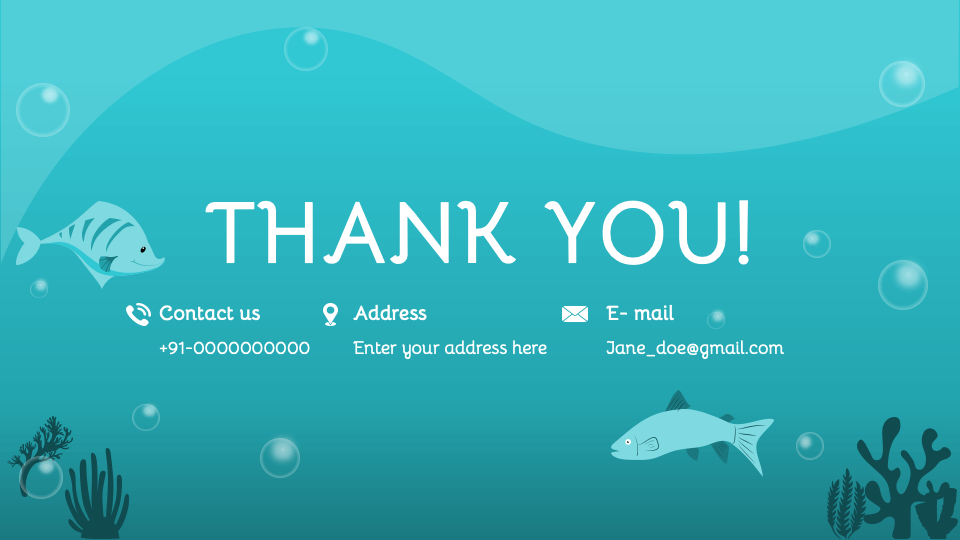 Fish Presentation Theme for PowerPoint and Google Slides - PPT Slides