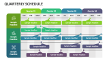 Quarterly Schedule PowerPoint and Google Slides Template - PPT Slides