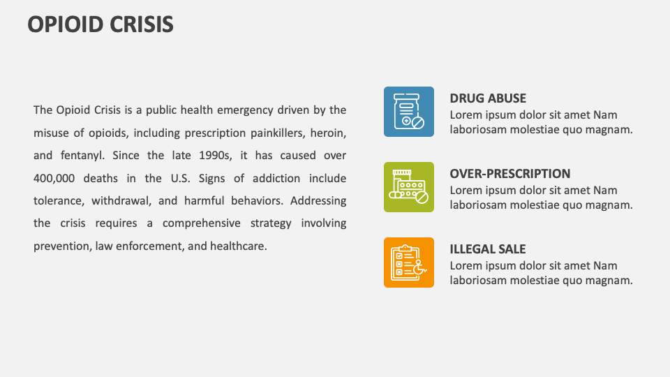 Opioid Crisis Template for Google Slides and PowerPoint - PPT Slides