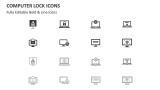 Computer Lock Icons for Google Slides and PowerPoint